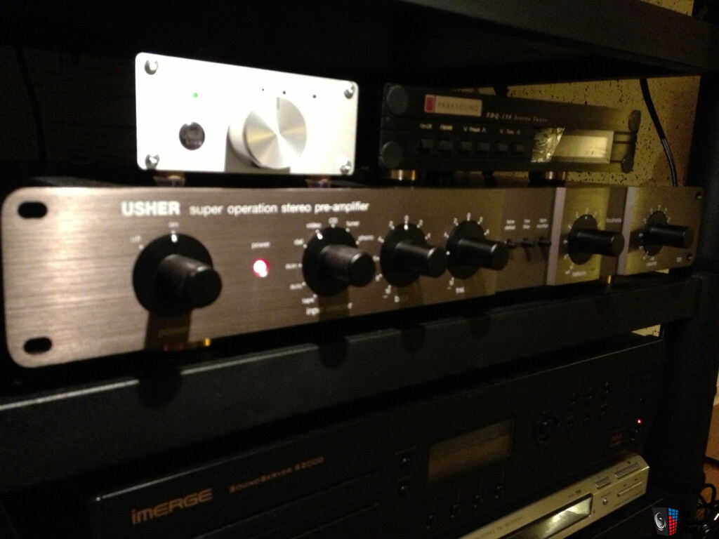 Usher P-303 pre-amp with phono and external power supply Photo #951820 ...