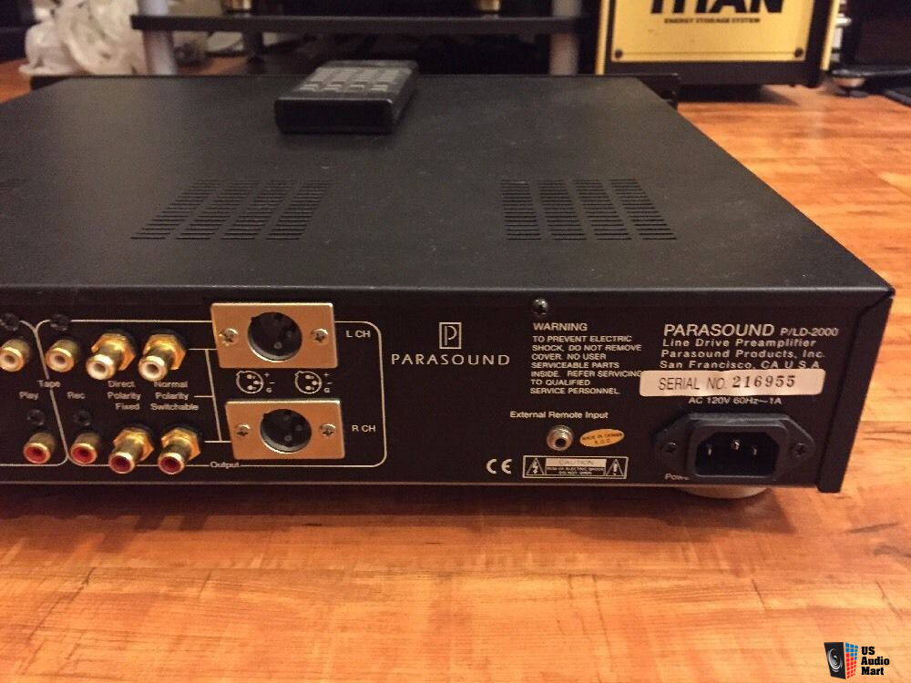 PARASOUND PREAMP P/LD-2000 w/REMOTE & ORIGINAL BOX/Manual Photo #958955 ...