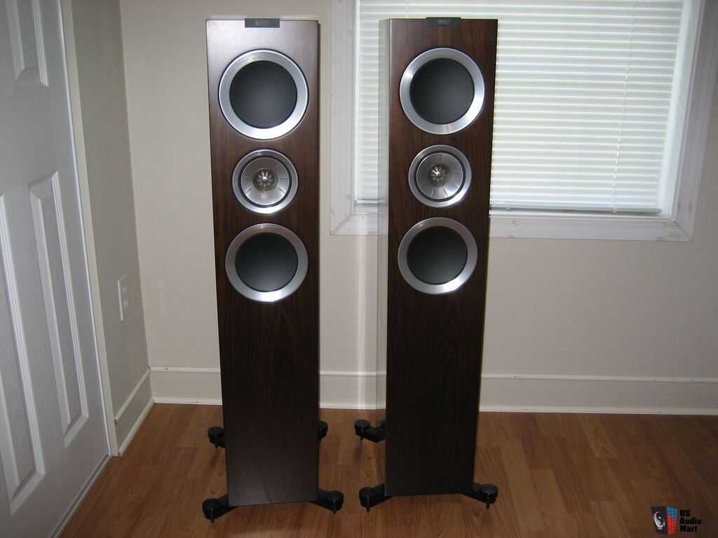 KEF R700 Floor Standing Speakers, Walnut finish Photo #968217 - US ...
