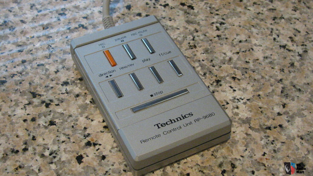 Technics Cassette Deck Model RP-9680 Remote Control For Sale - US Audio ...