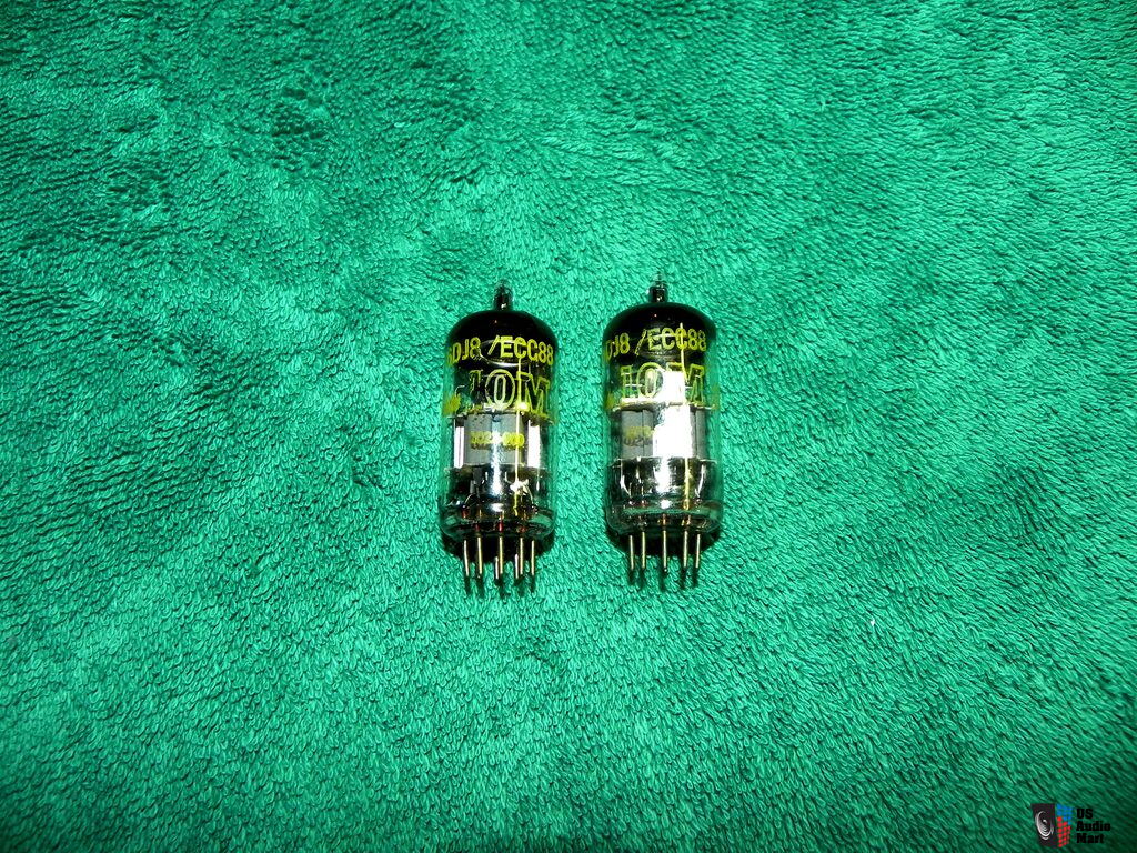 Pair of NOS Mullard 10M Master Series 6DJ8 / ECC88 / 6922 Tubes Photo ...
