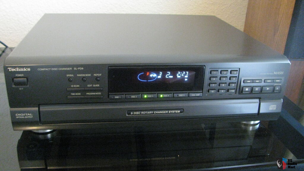 Mint Vintage Technics SL-PD8 5 Compact Disc Changer w/Select Voltage ...